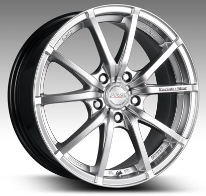 Hyper Silver (H 501) - HRS TAIWAN, PCD:100, Size:16 - Alloy Wheels India